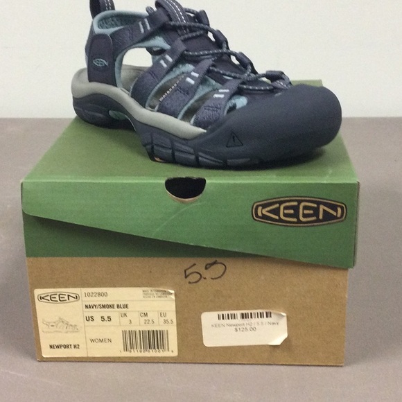 Keen | Shoes | Keen Blue Sandals With Sturdy Closedtoe Design And ...